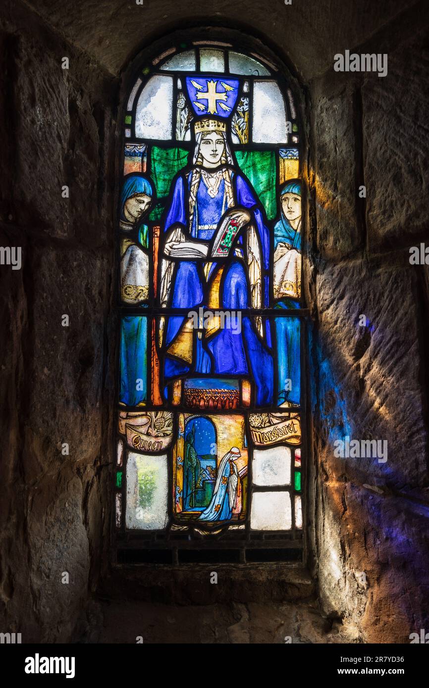 Saint Margaret, Queen of Scotland stained glass window in the St ...