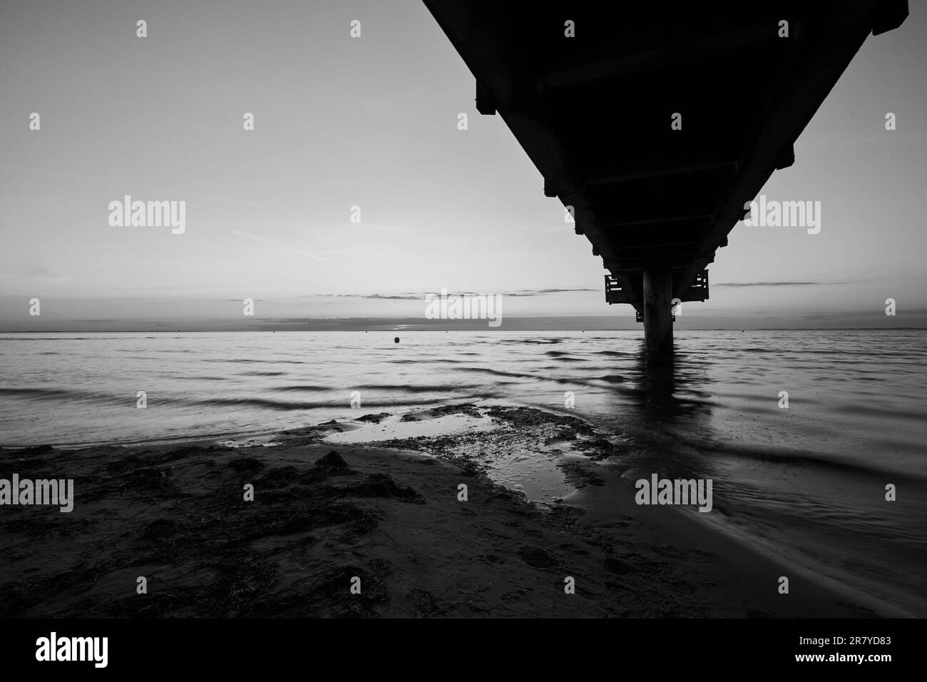 Lubmin, Sonnenuntergang, Steg, Sommer, Meer, Ostsee, Baltic Sea Stock ...