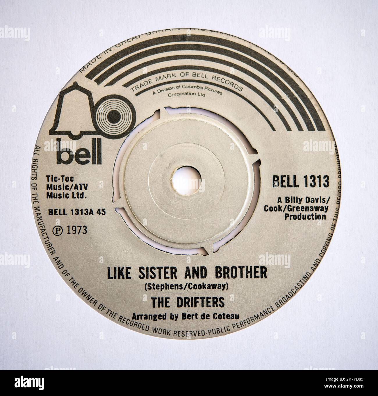 Centre label of the seven inch single version of Like Sister and ...