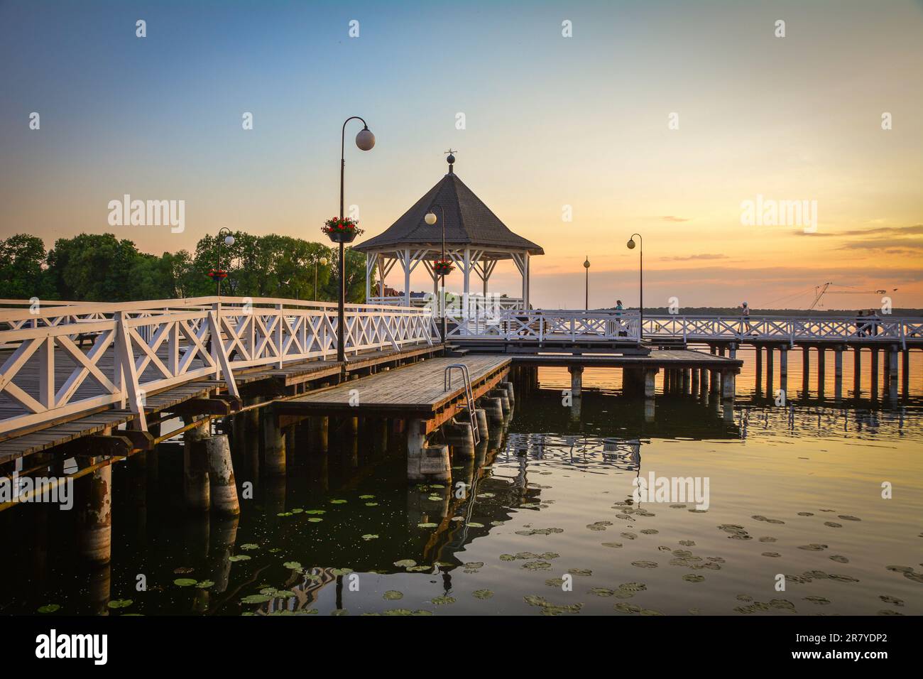 Lake in the city of Ostroda, Poland Stock Photo - Alamy