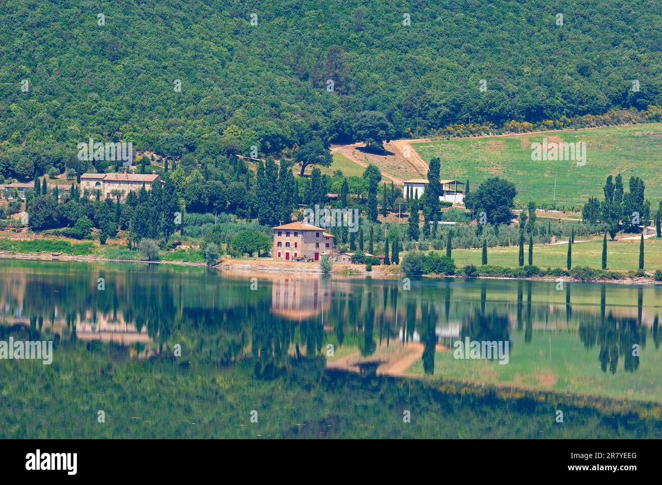 Corbara lake, Lago di Corbara, Tiber Valley, Todi, Umbria, Italy Stock ...