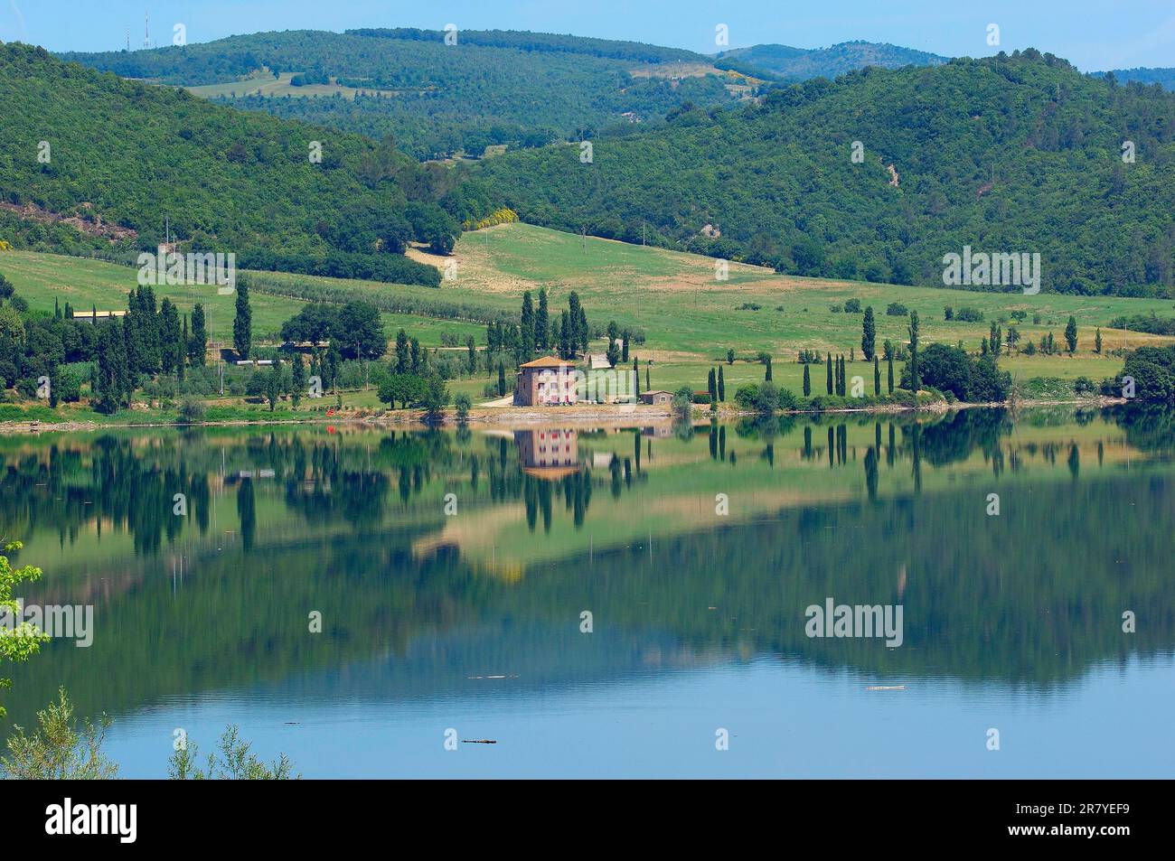Corbara lake, Lago di Corbara, Tiber Valley, Todi, Umbria, Italy Stock ...