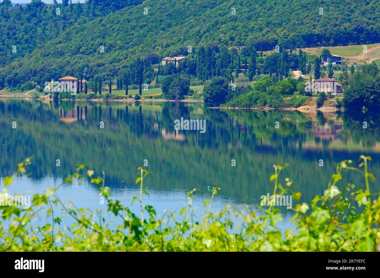 Corbara lake, Lago di Corbara, Tiber Valley, Todi, Umbria, Italy Stock ...