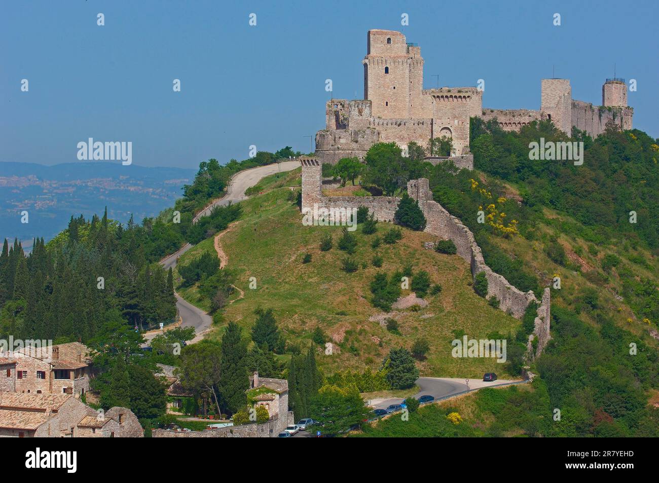 Assisi, Rocca maggiore, Assisi Castle, UNESCO World Heritage site ...