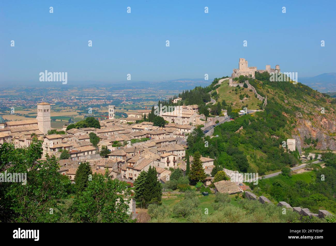 Assisi, Rocca maggiore, Assisi Castle, UNESCO World Heritage site ...