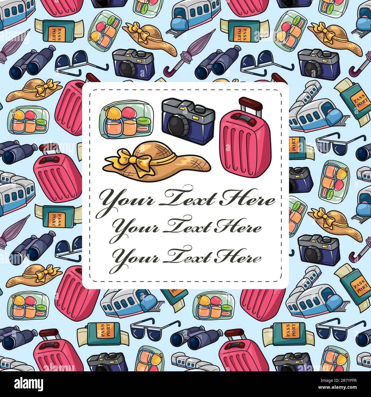 Postcard card travel greeting holiday Stock Vector Images - Alamy