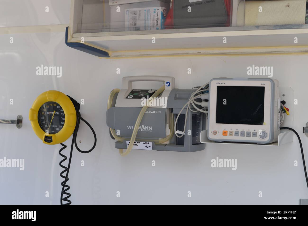 Cairo, Egypt, June 17 2023: Interiors of a fully medically equipped ...