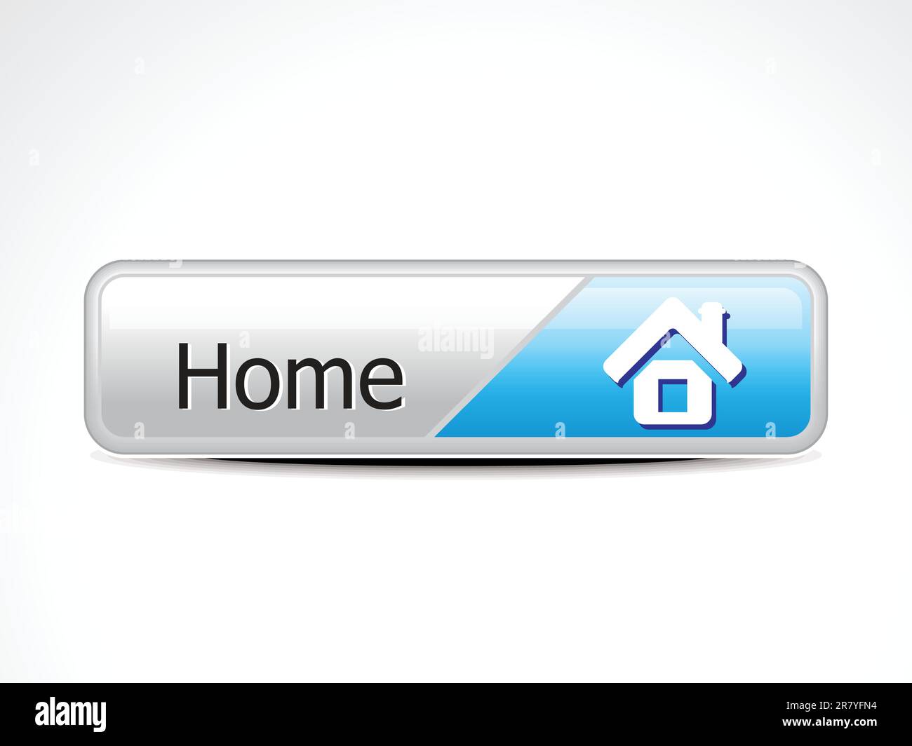 abstract glossy home button vector illustration Stock Vector Image ...