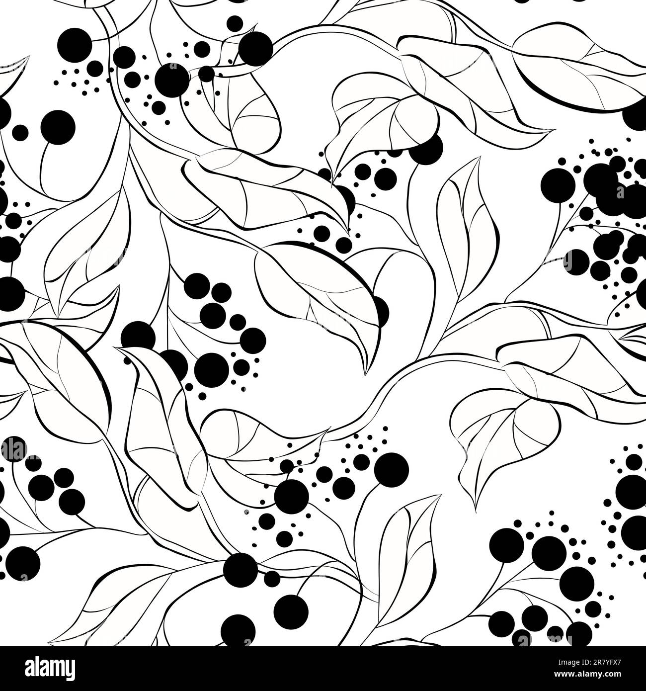 Seamless wallpaper with tree branches Stock Vector Image & Art - Alamy