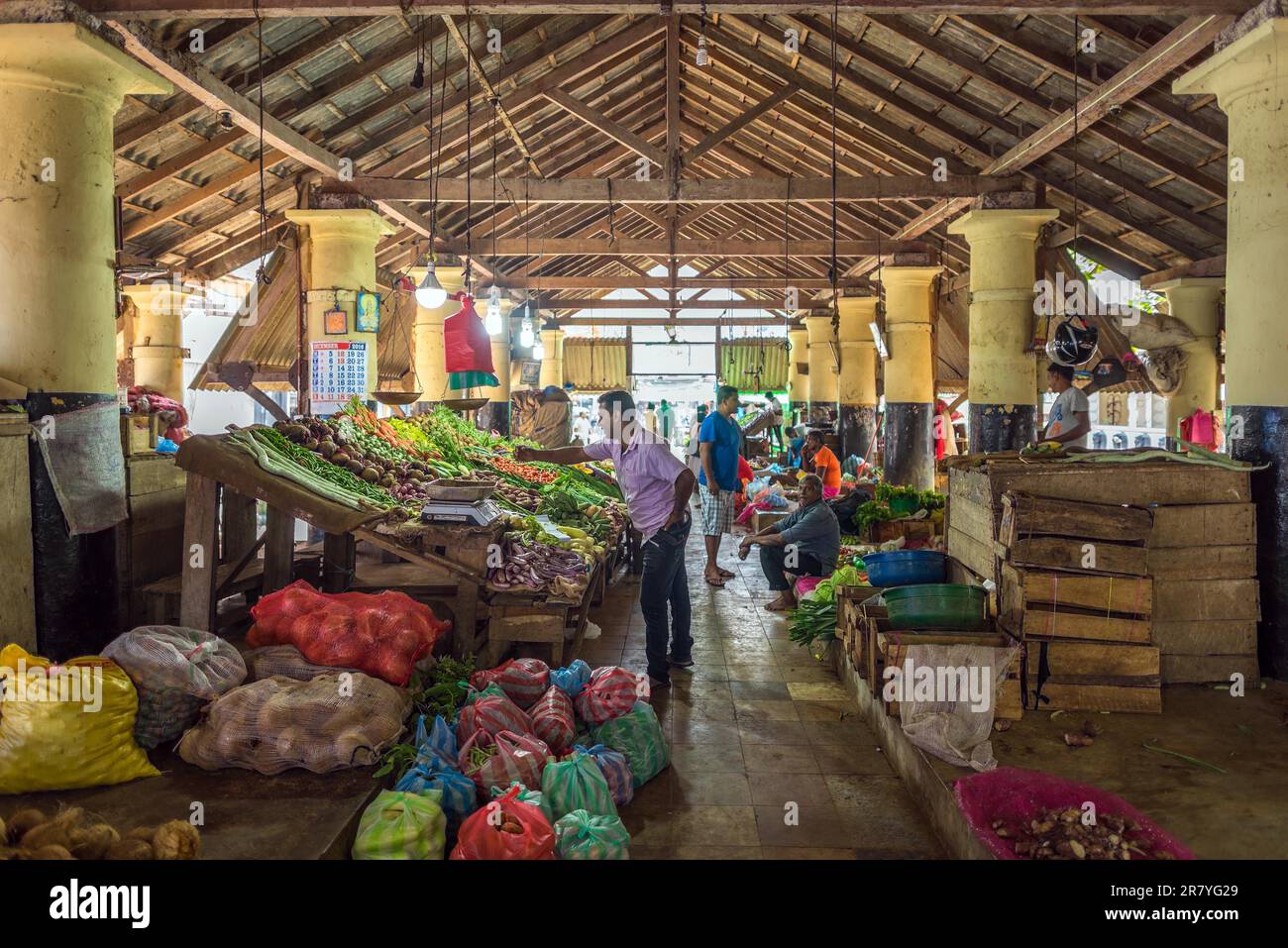 The Dutch Market with all kinds of vegetables and tropical fruits in ...