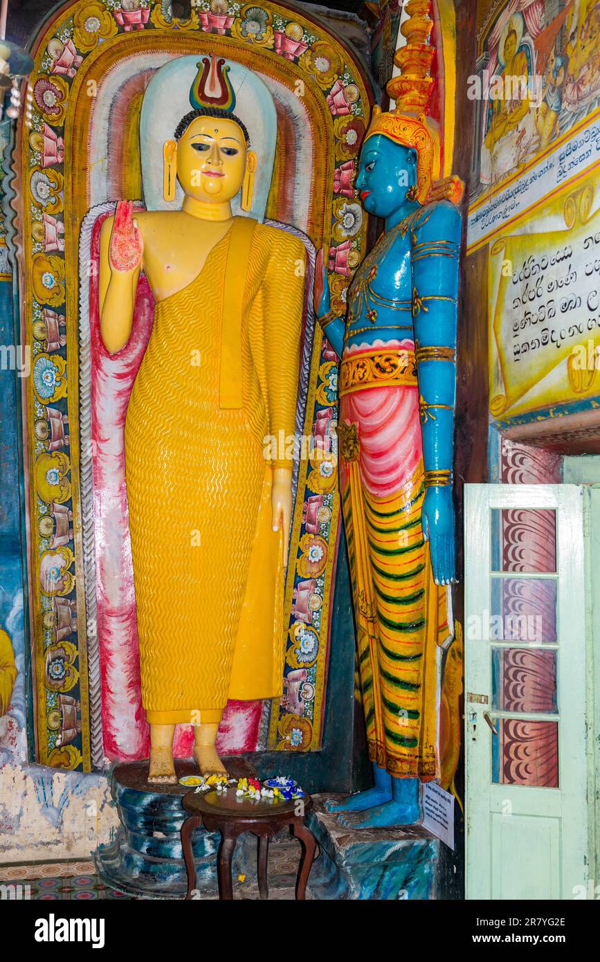 More than 200 years old murals and sculptures inside the temple of the ...