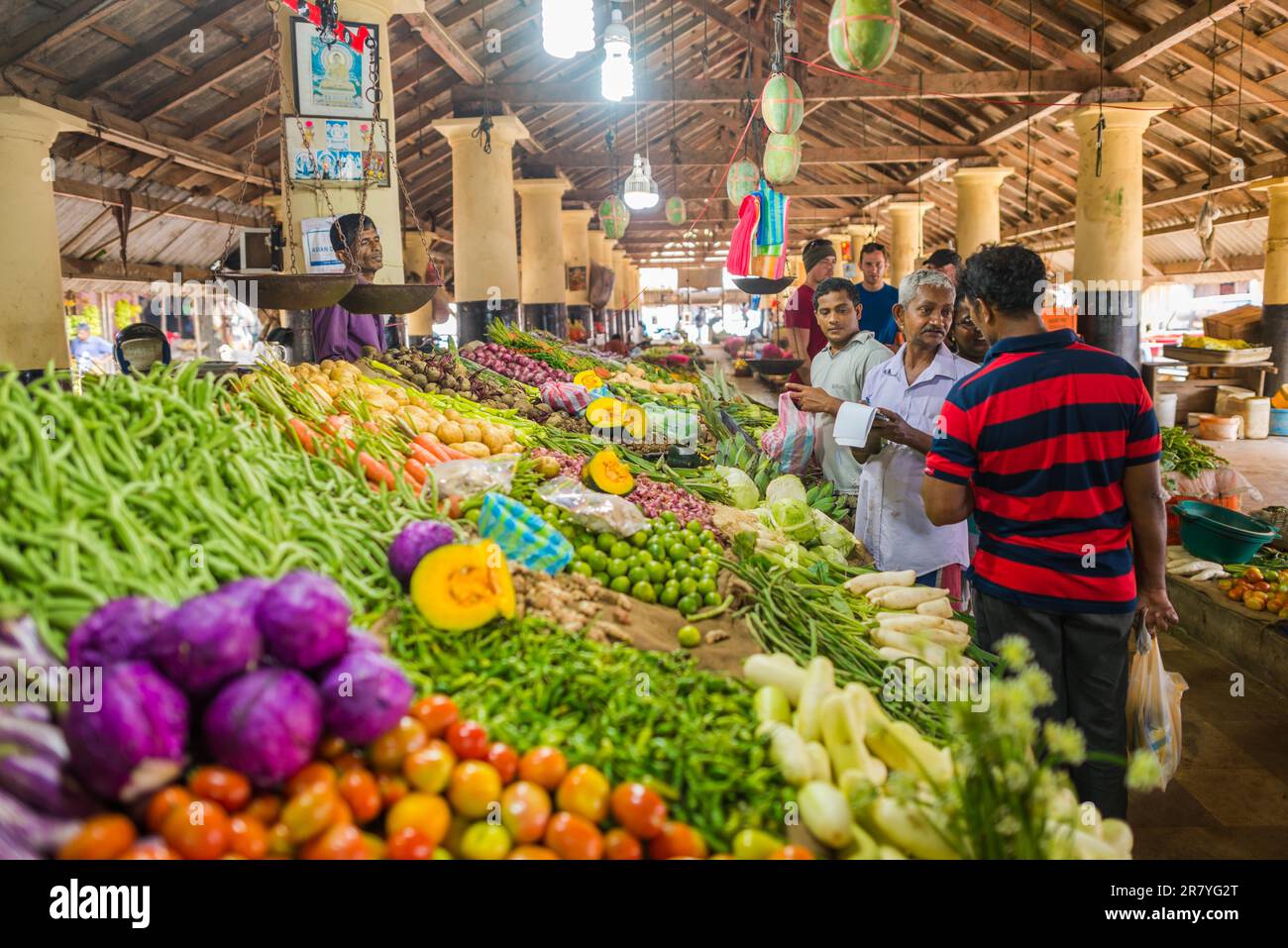 The Dutch Market with all kinds of vegetables and tropical fruits in ...