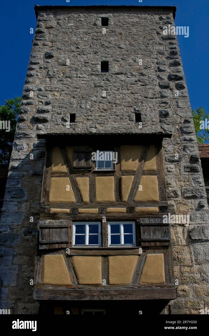 The Hangman’s Tower or Henkersturm, built in the early 1400s AD, at ...