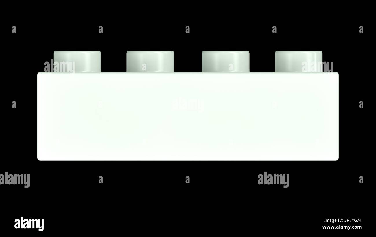 Honeydew Lego Block Isolated on a Black Background. Close Up View of a ...