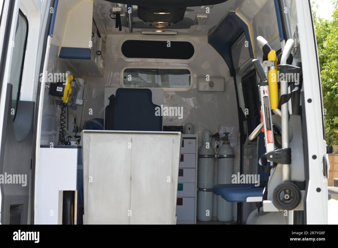 Cairo, Egypt, June 17 2023: Fully medically equipped Mercedes Benz ...