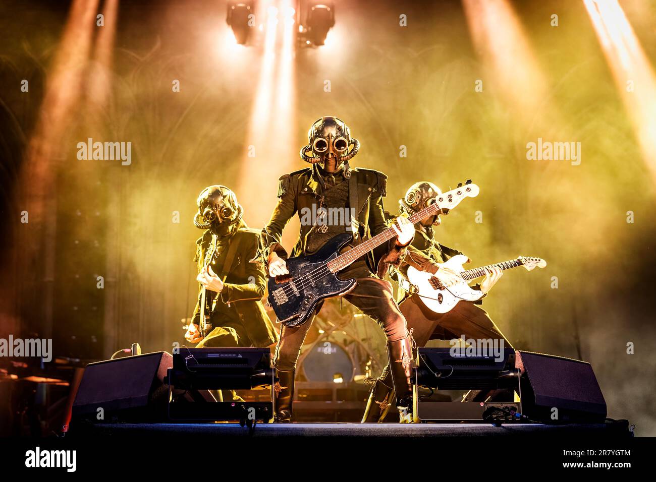Solvesborg, Sweden. 10th, June 2023. The Swedish rock band Ghost performs a live concert during ...
