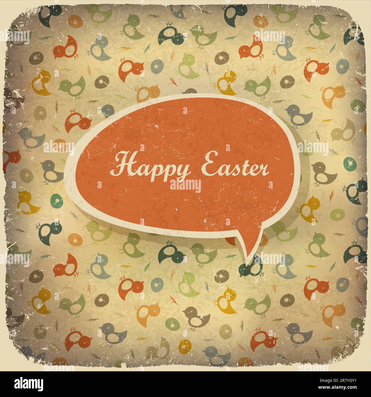 Easter vintage background. Vector illustration Stock Vector Image & Art ...