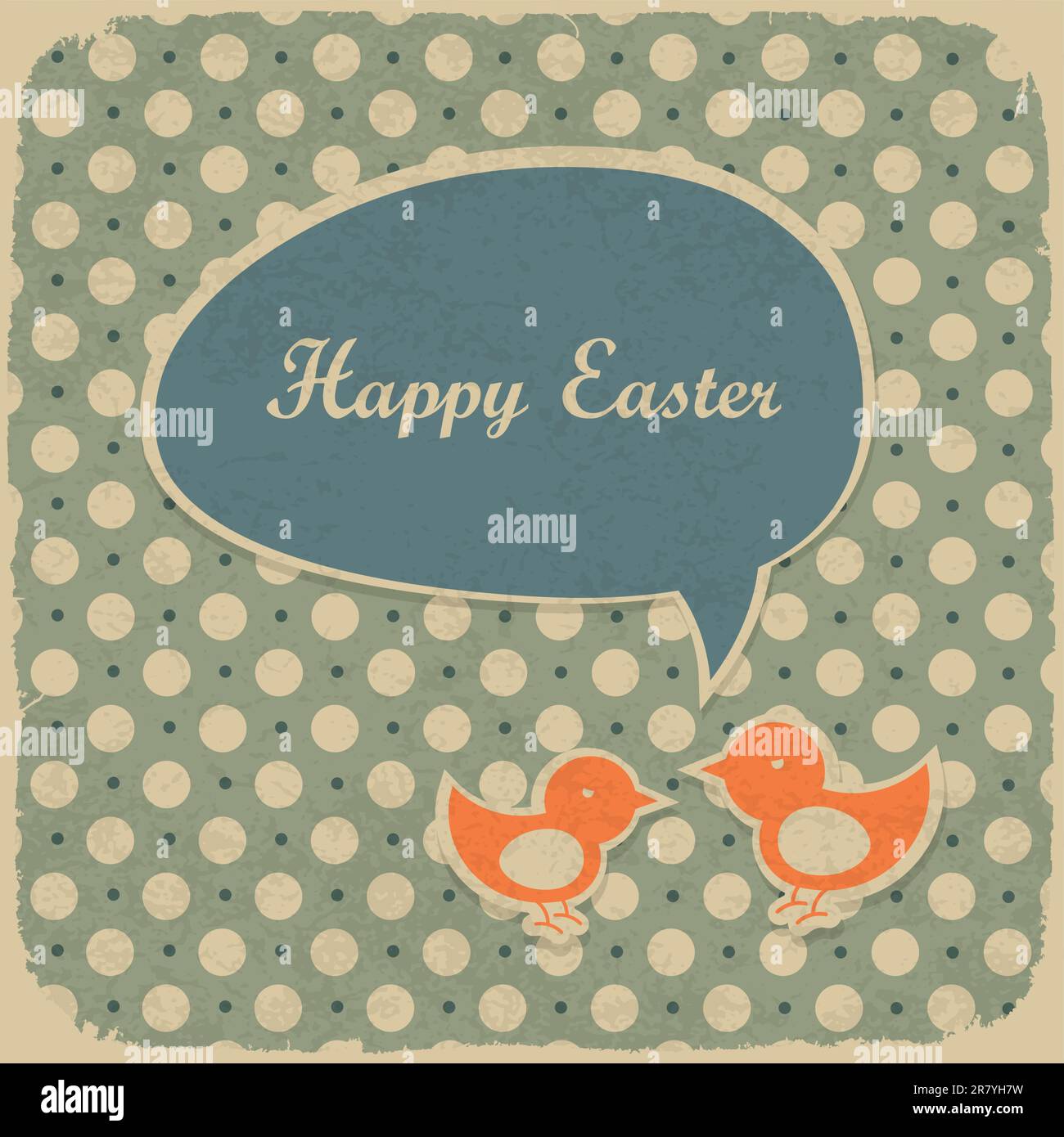 Retro easter background, vector illustration Stock Vector Image & Art ...