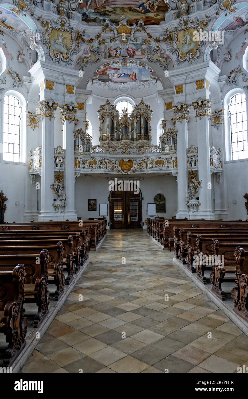 Pilgrimage Church of Wies. Wieskirche, Bavaria Stock Photo - Alamy