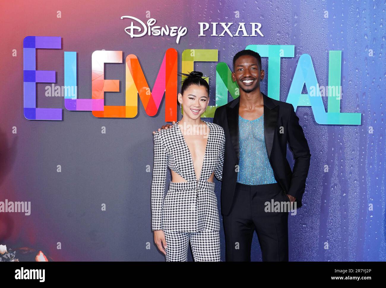 Leah Lewis and Mamoudou Athie arrives for the gala screening of Pixar's ...