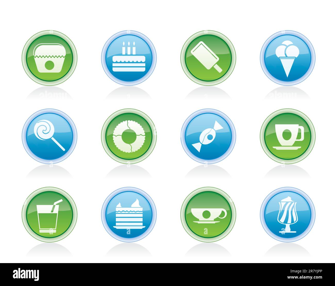 Sweet tea and food plate Cut Out Stock Images & Pictures - Alamy