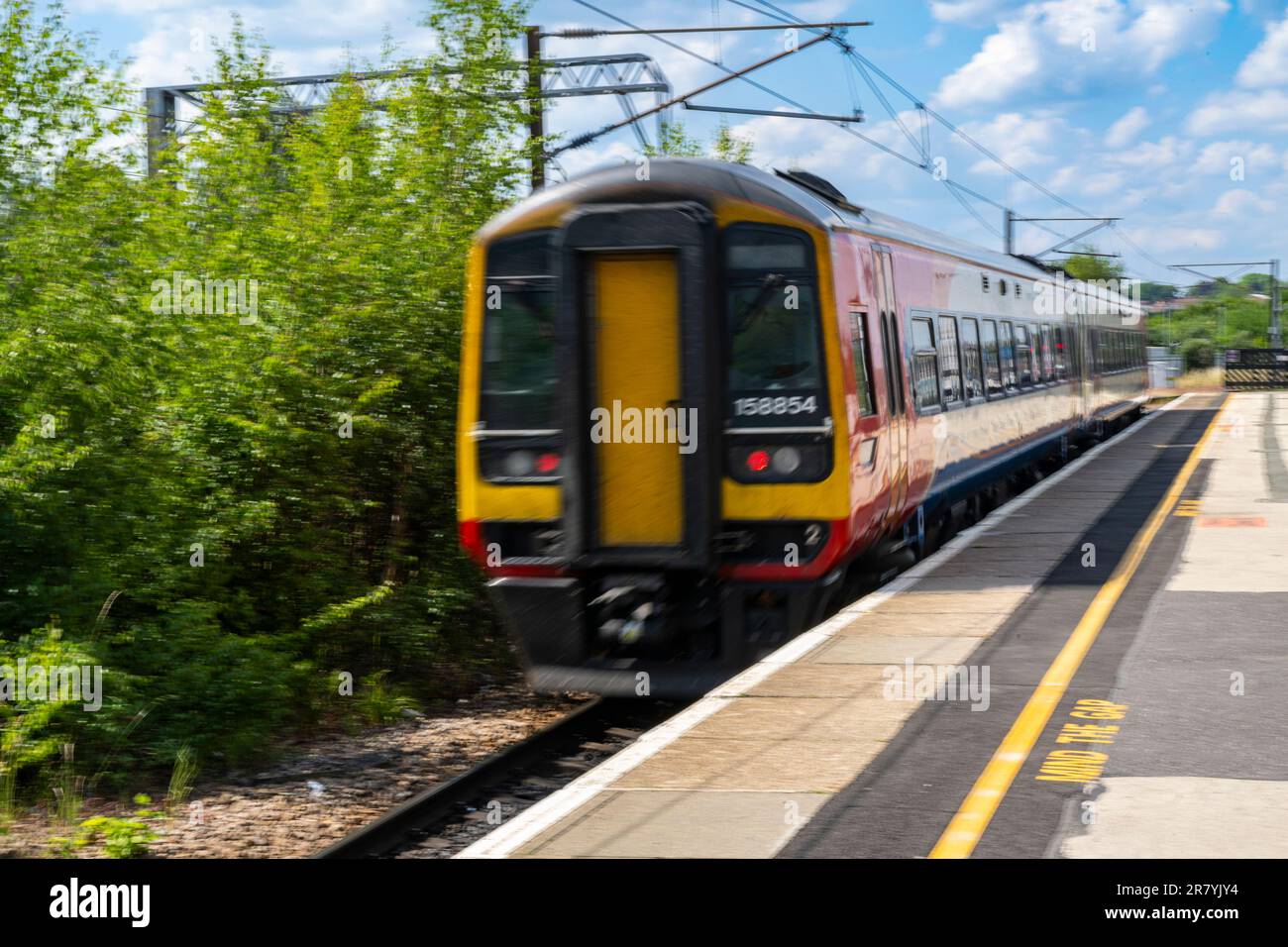 Train Station, Grantham, Lincolnshire, UK – An East Midlands Railway ...
