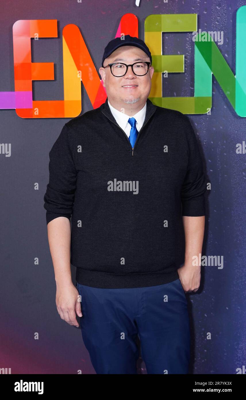 Peter Sohn arrives for the gala screening of Pixar's Elemental, at Vue ...