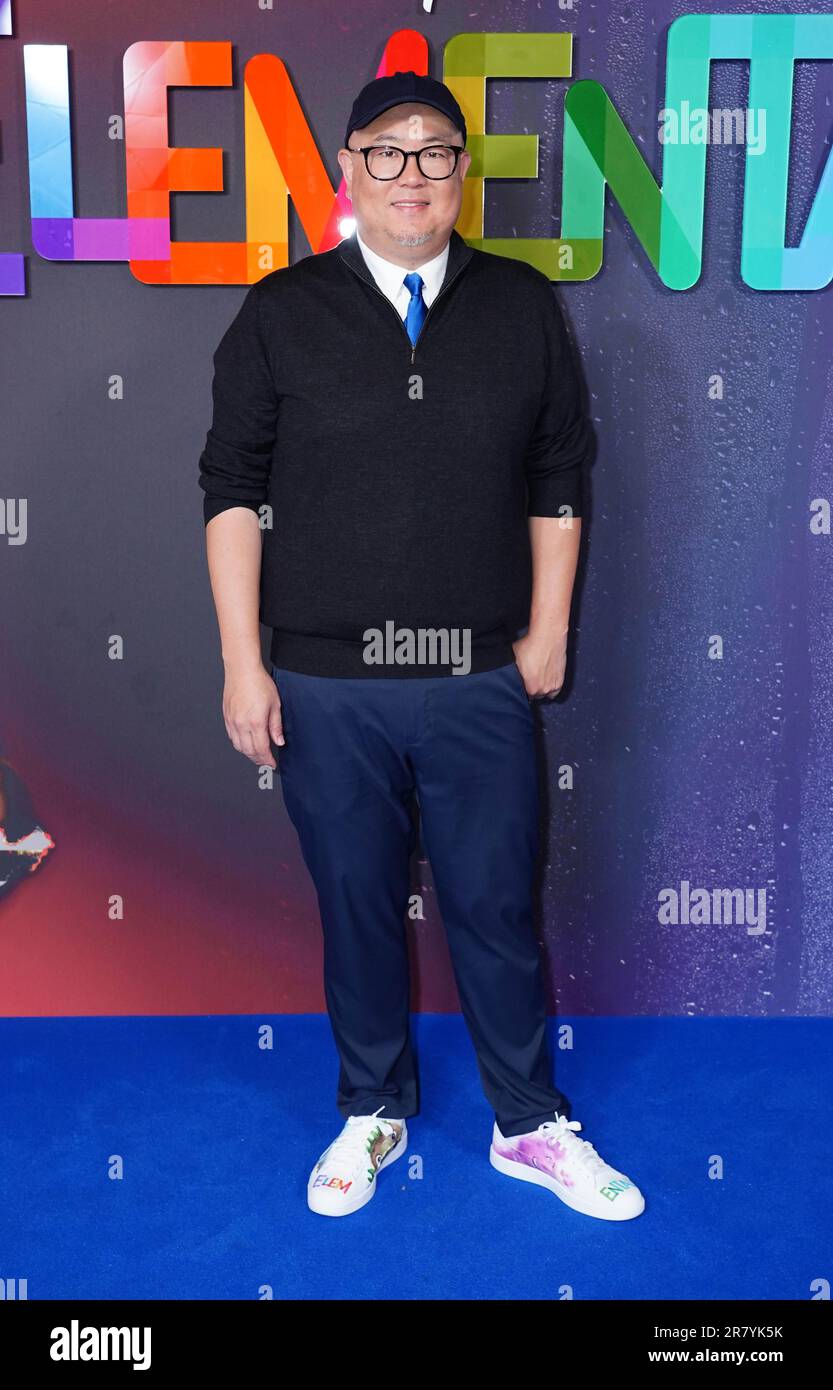 Peter Sohn arrives for the gala screening of Pixar's Elemental, at Vue ...