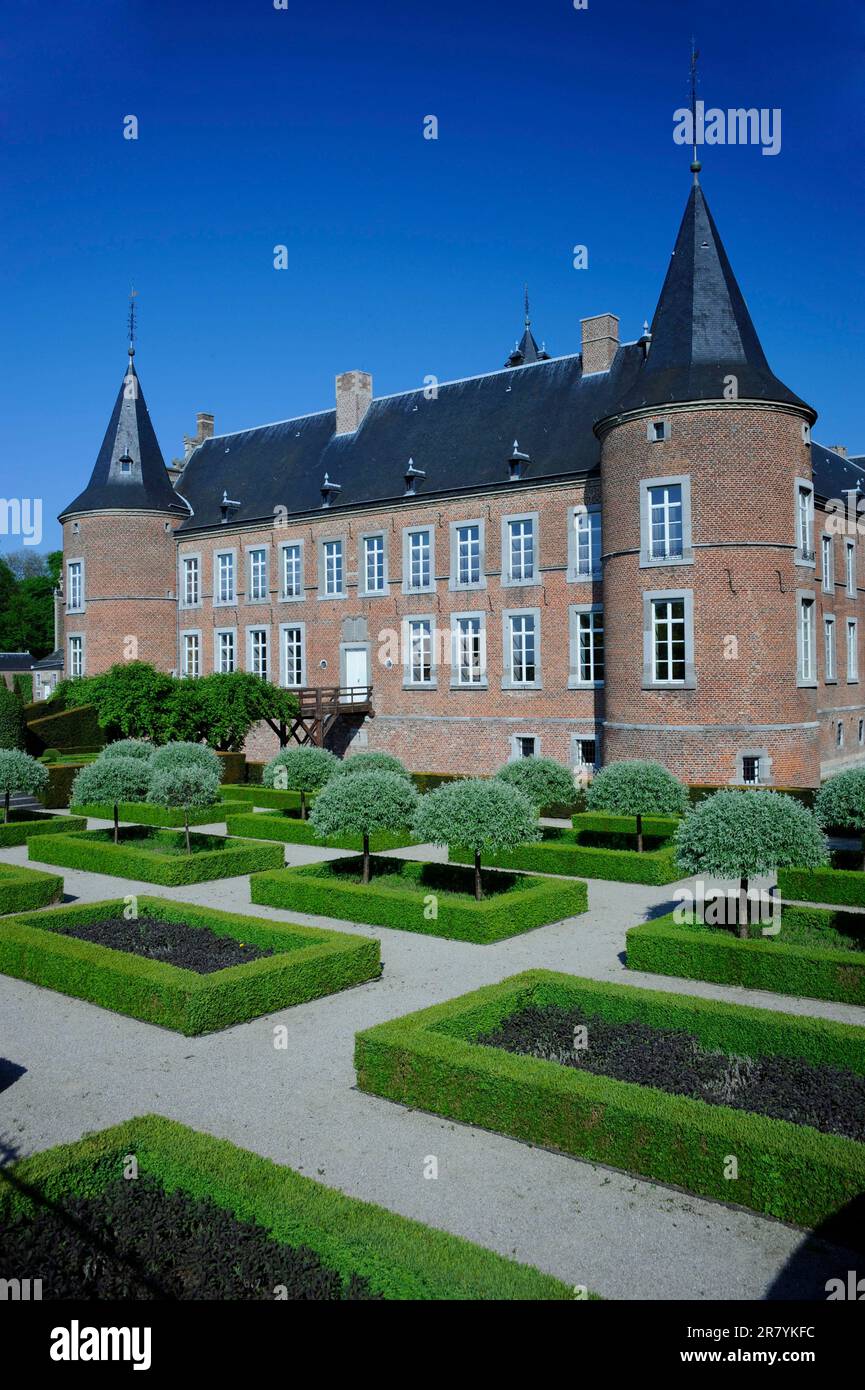 Alden Biesen Castle, Rijkhoven, Limburg, Flanders, Belgium Stock Photo ...