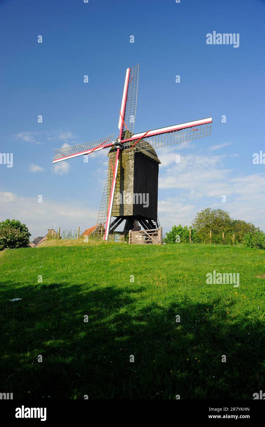 Oostvleteren Windmill, Ypres, West Flanders, Belgium, Flanders, Leper ...