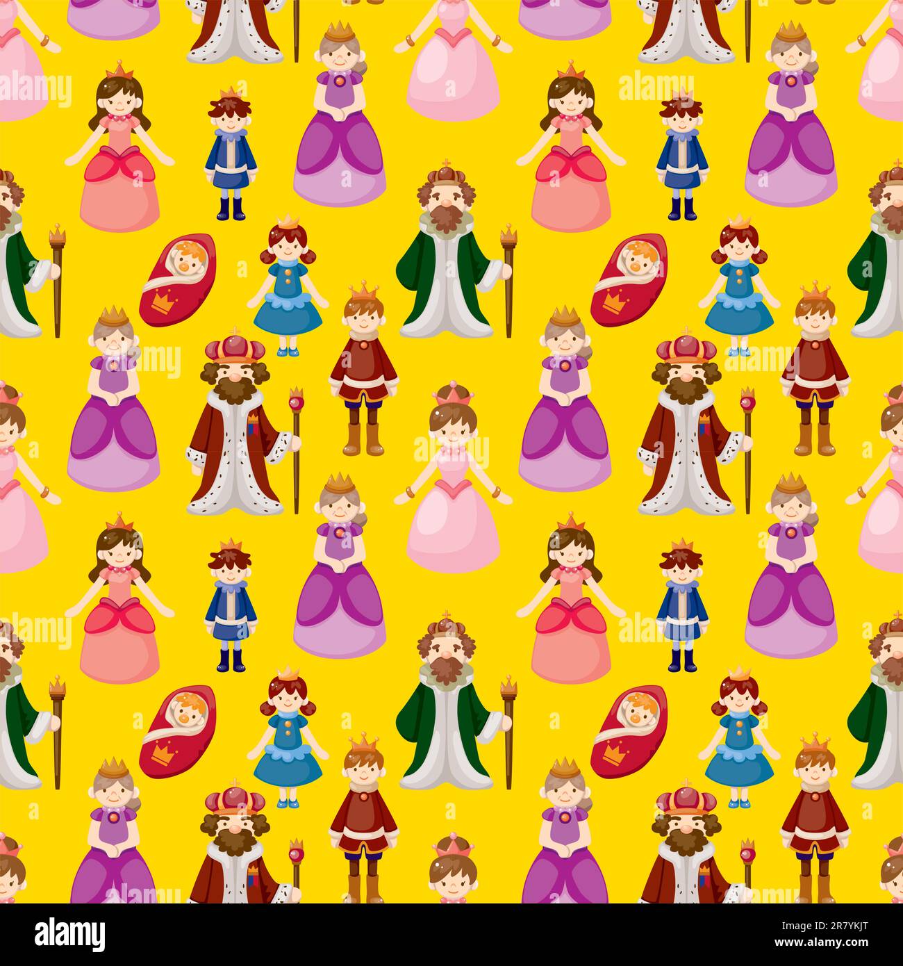 Royal people seamless pattern Stock Vector Image & Art - Alamy