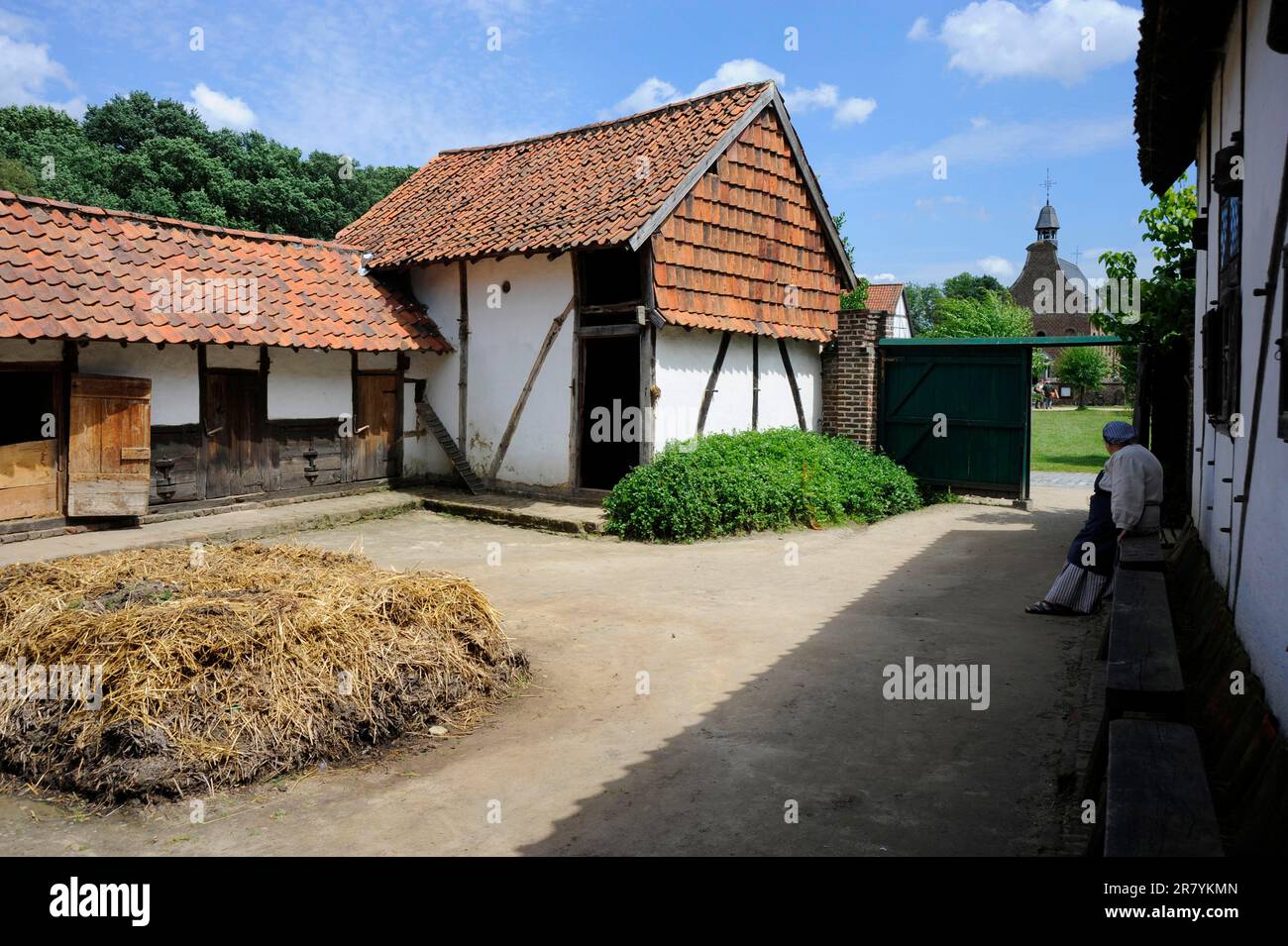 Farm, Open Air Museum, Bokrijk, Limburg, Flanders, Belgium Stock Photo ...
