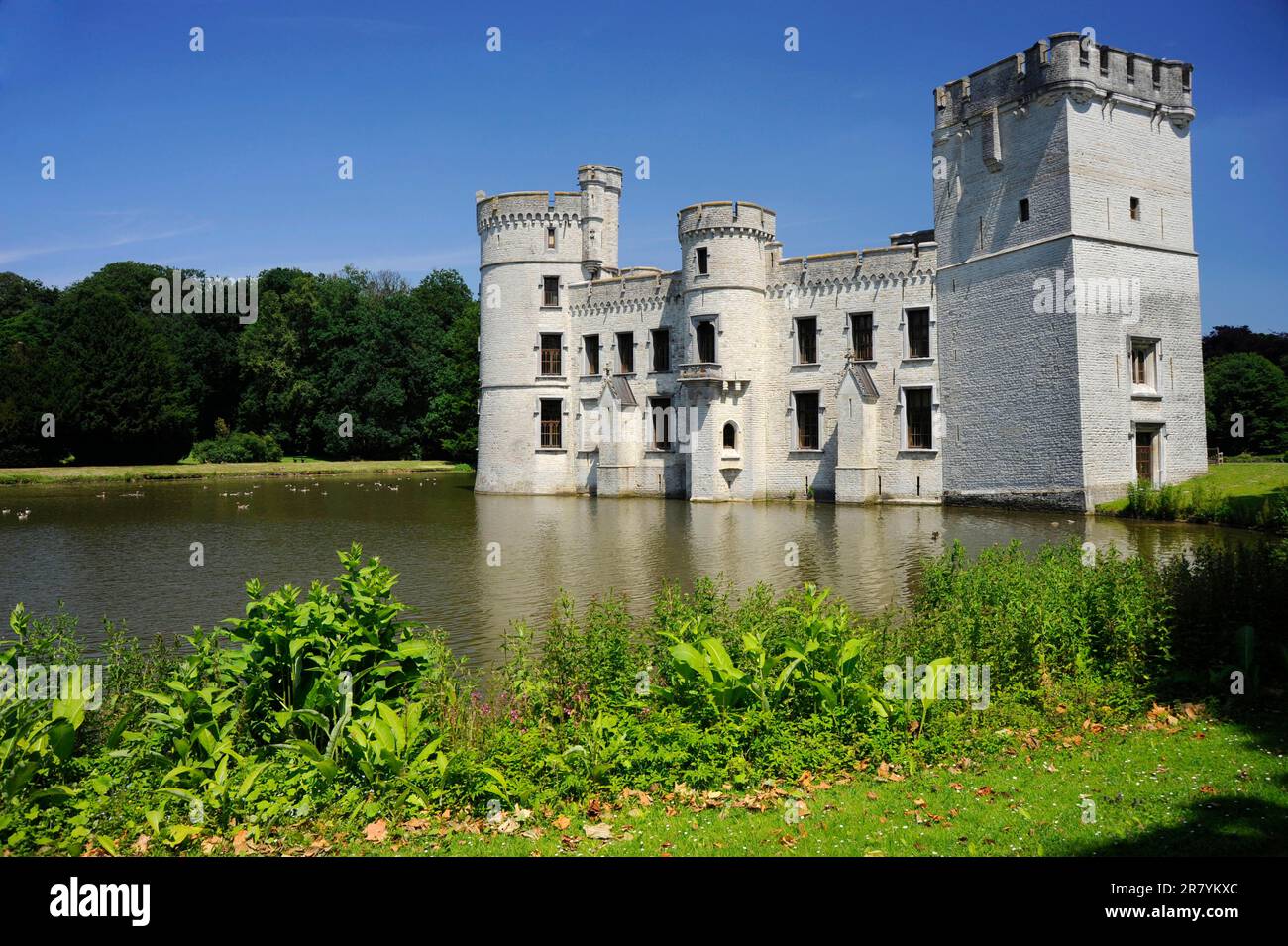 Castle of Bouchout, Meise, Flemish Brabant, Flanders, Belgium Stock ...
