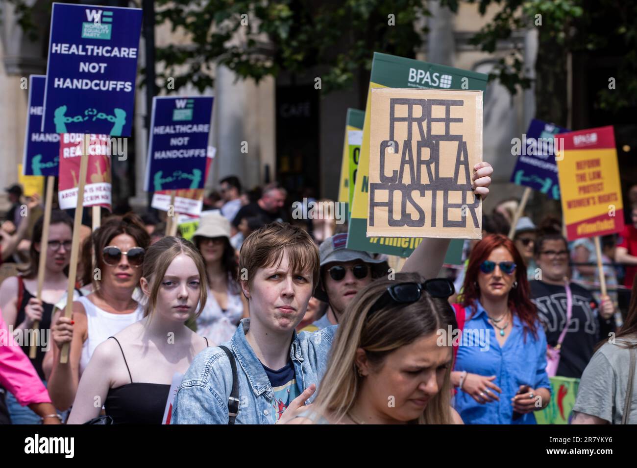 London, UK. 17th June, 2023. Campaigners from groups including the ...