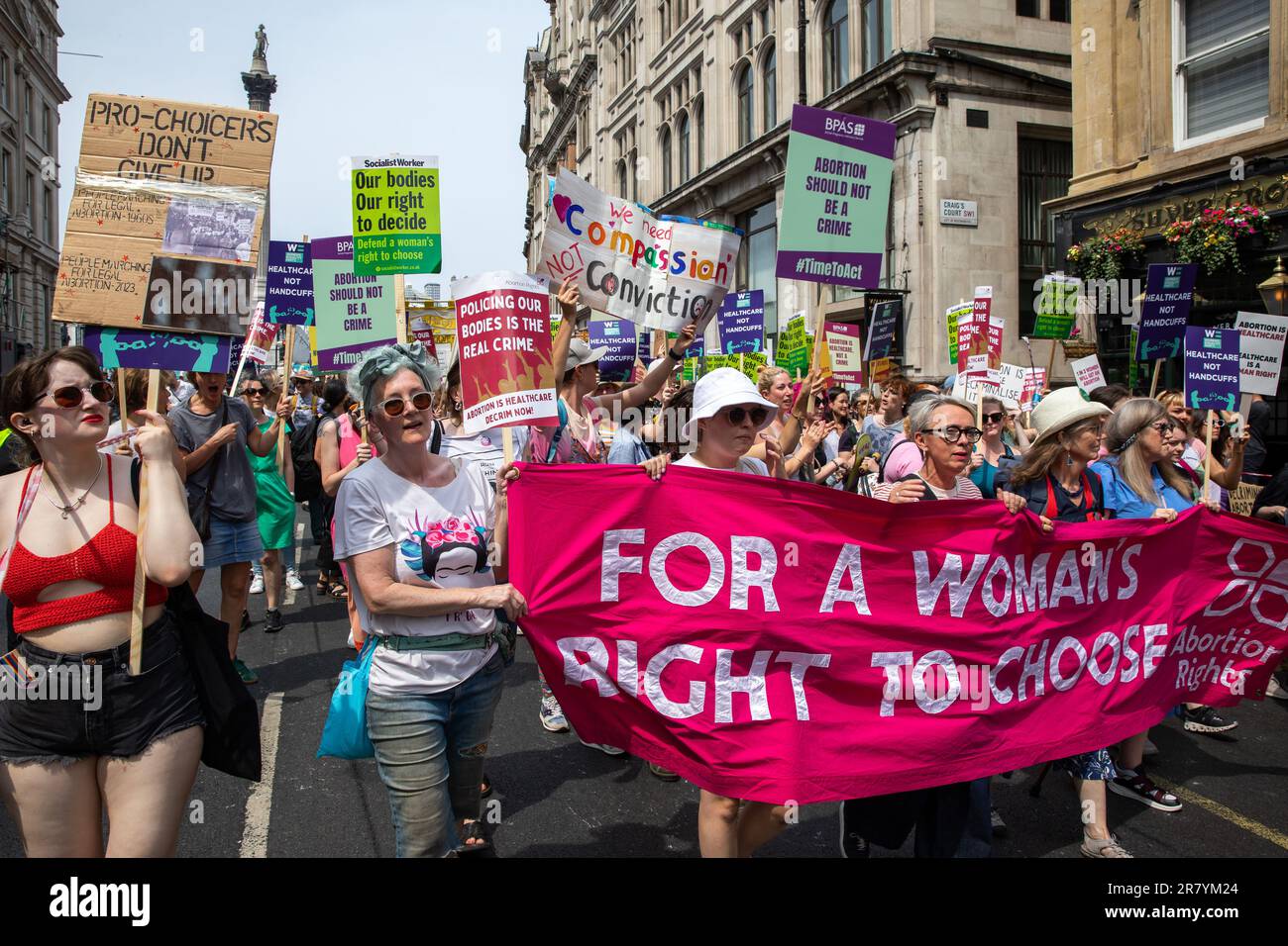 London, UK. 17th June, 2023. Campaigners from groups including the ...