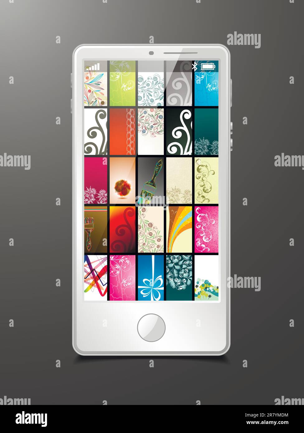 touchscreen smartphone, vector model Stock Vector Image & Art - Alamy