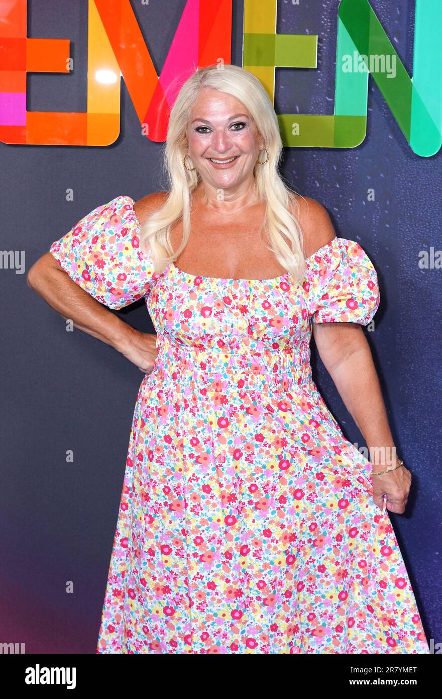 Vanessa Feltz arriving for the gala screening of Pixar's Elemental, at ...