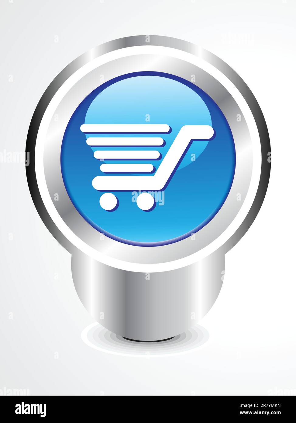 abstract shopping cart button vector illustration Stock Vector Image ...