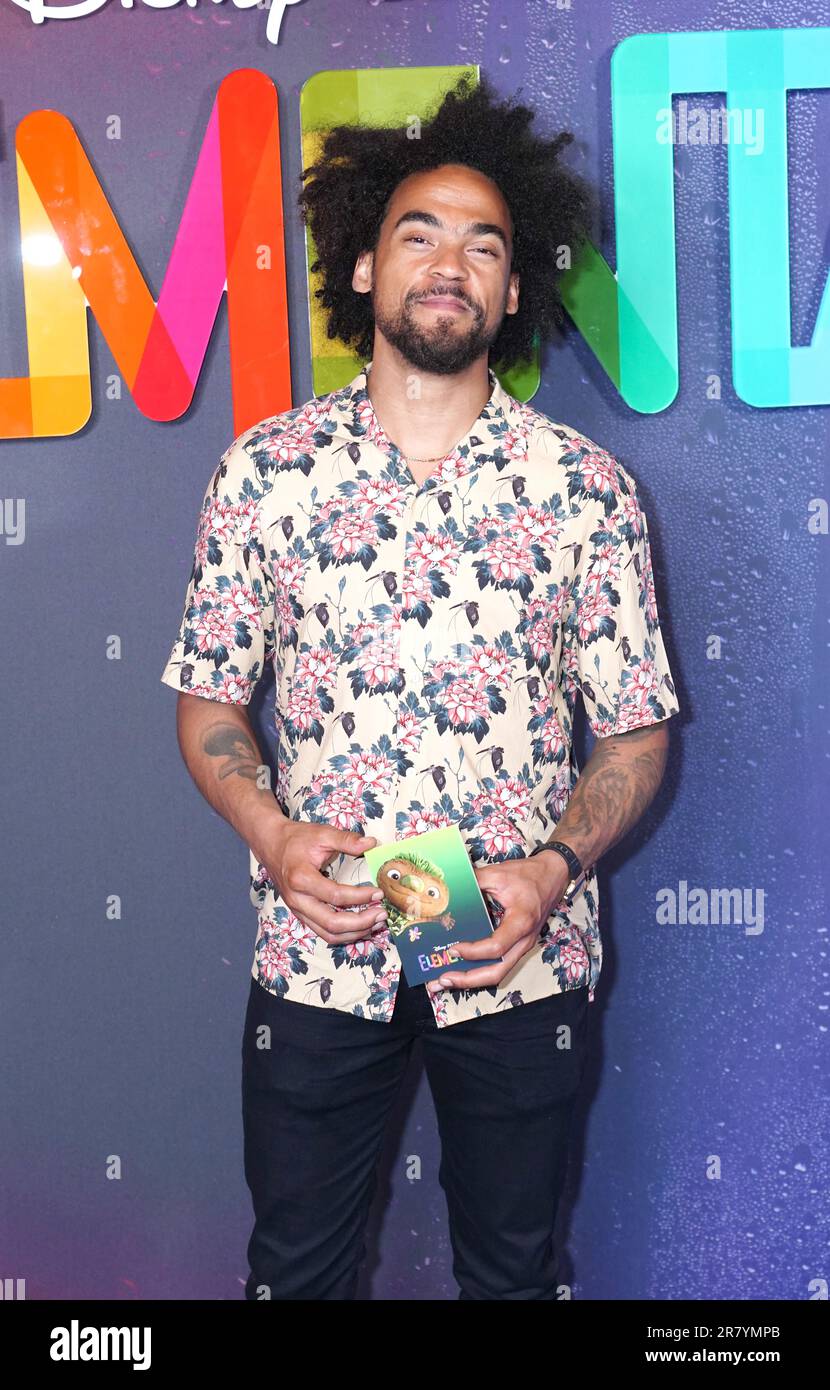 Dev Griffin arriving for the gala screening of Pixar's Elemental, at ...