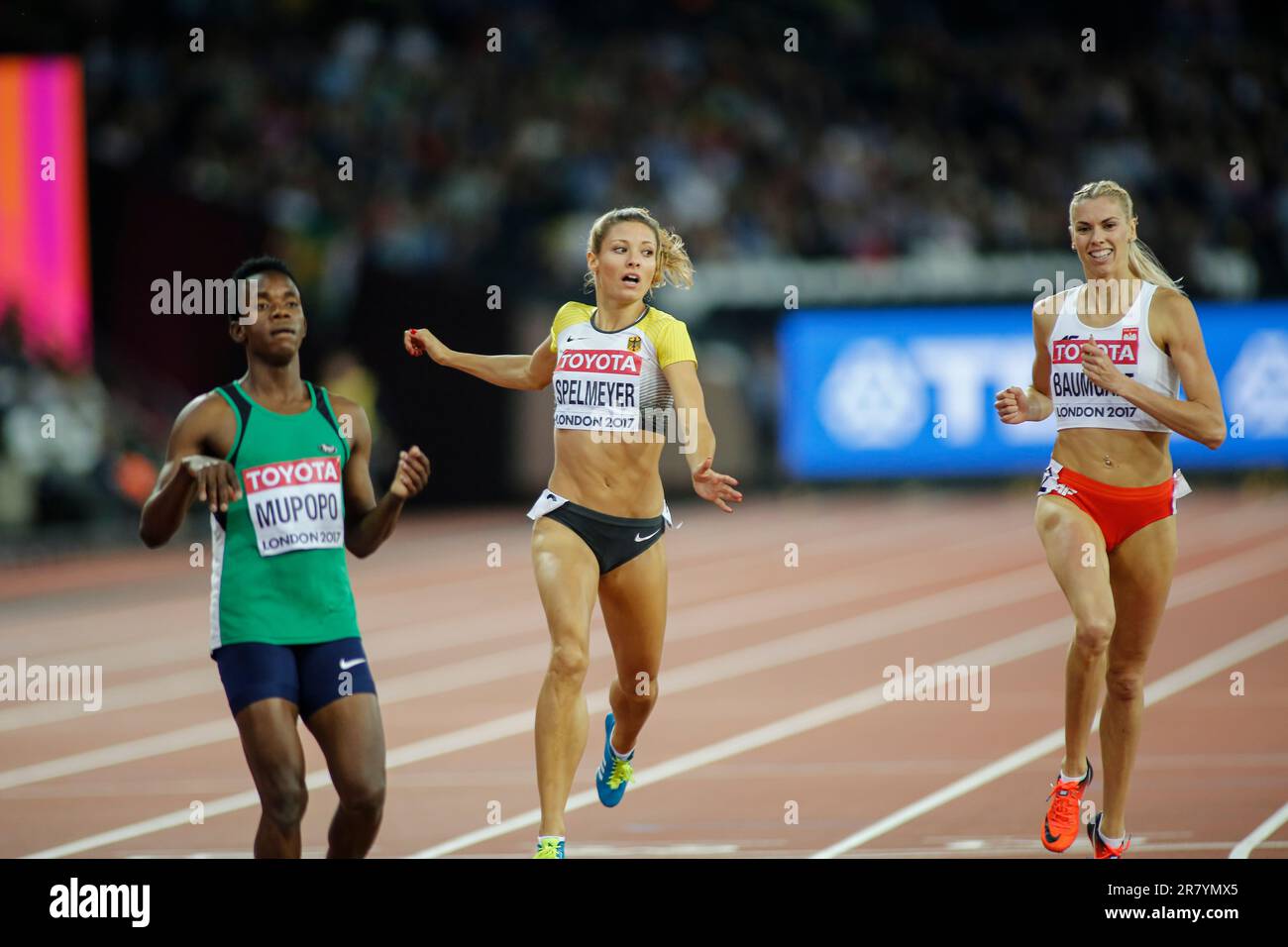 Ruth Sophia Spelmeyer participating in the 400 meters at the World ...