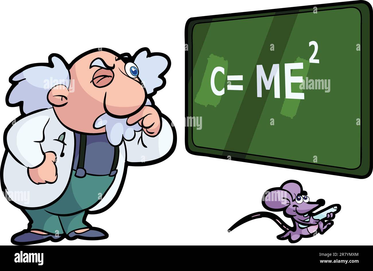 professor and mouse vector Stock Vector Image & Art - Alamy