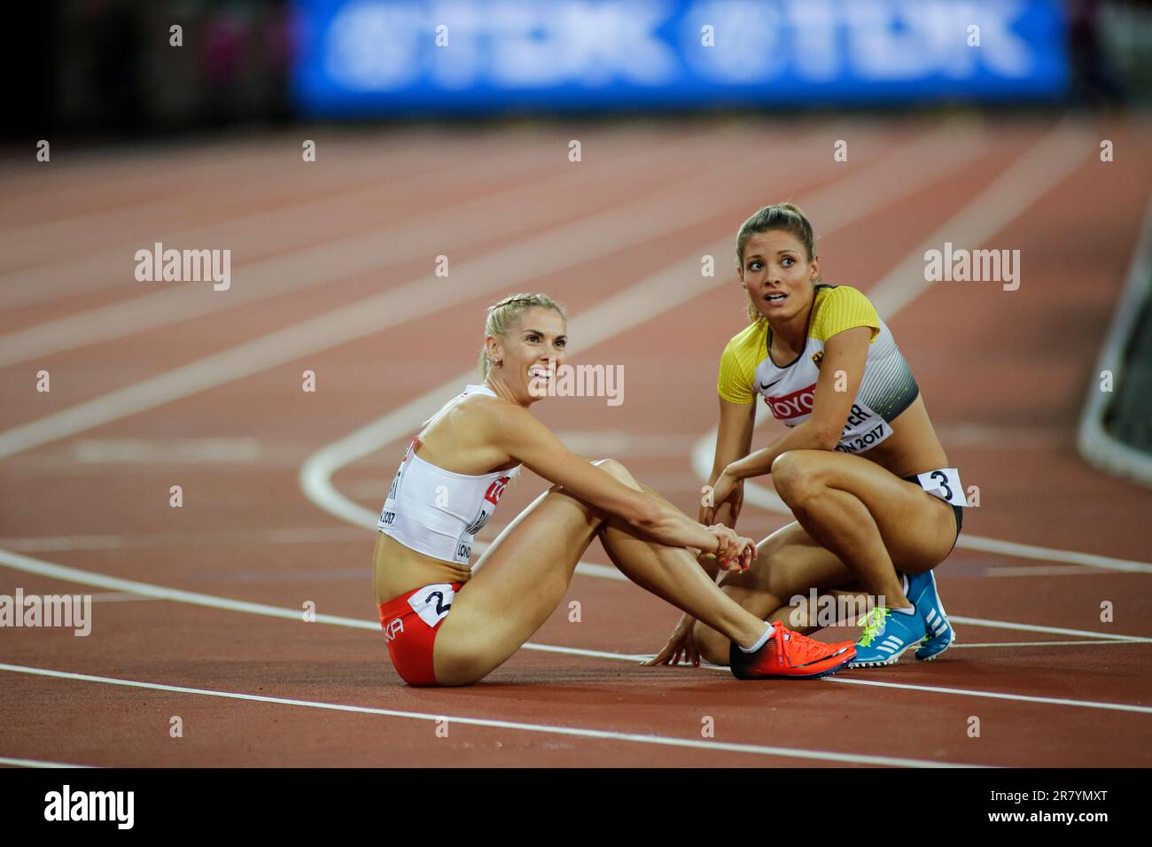 Ruth Sophia Spelmeyer participating in the 400 meters at the World ...
