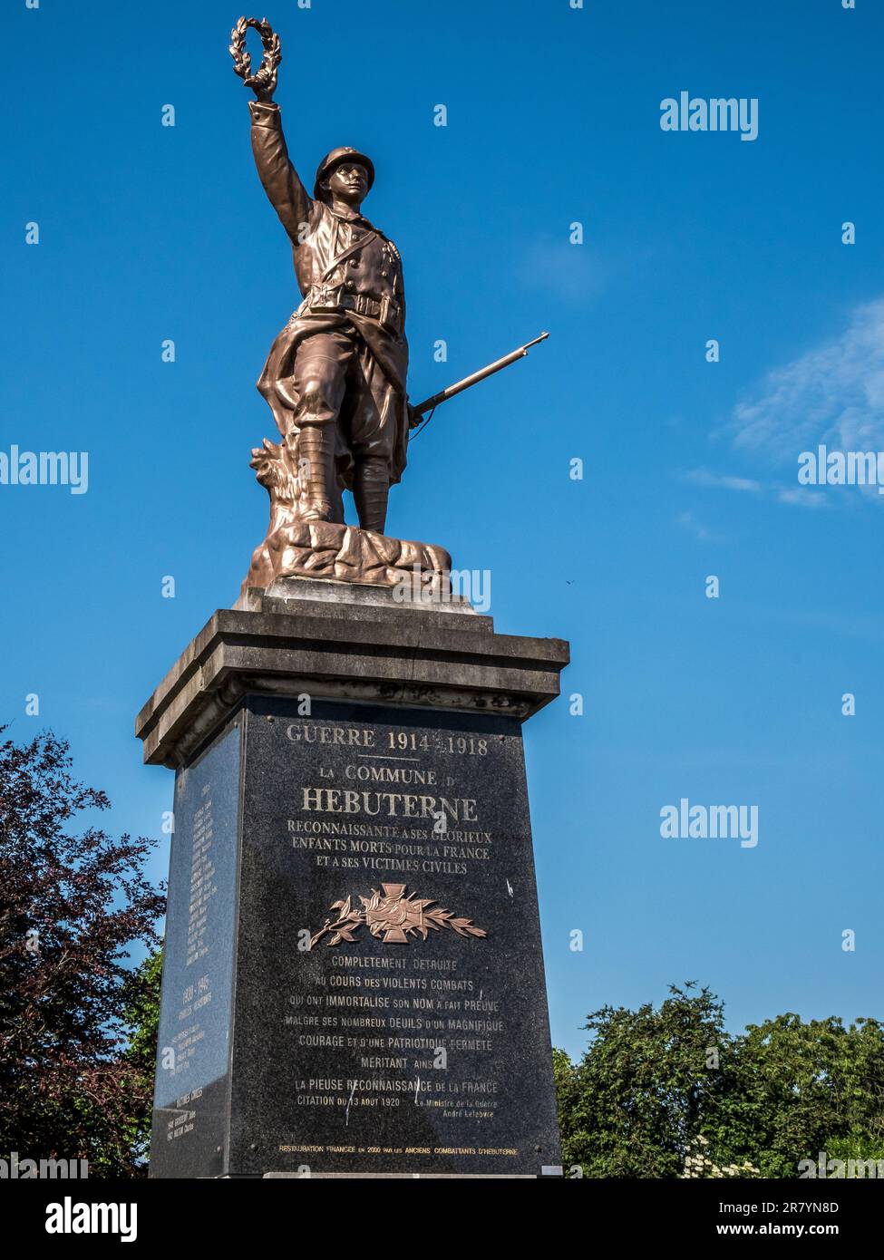 The Image Is Of The French First World War Memorial At Hebuterne A Small Village On The Somme