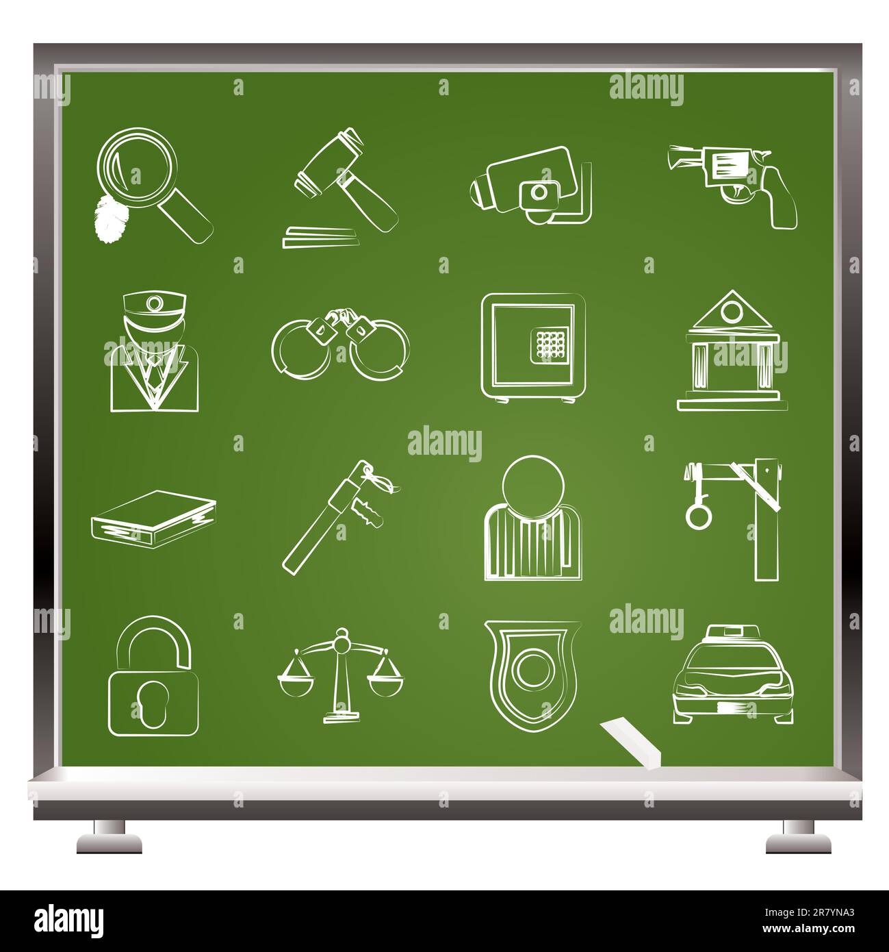 Crime icons hi-res stock photography and images - Alamy