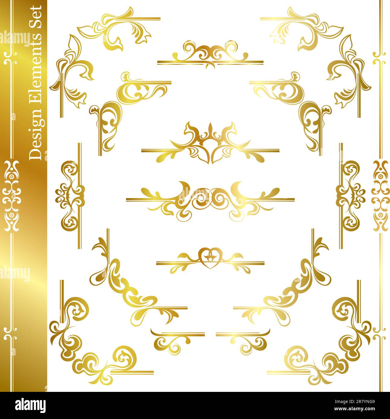 Design elements set Stock Vector Images - Alamy