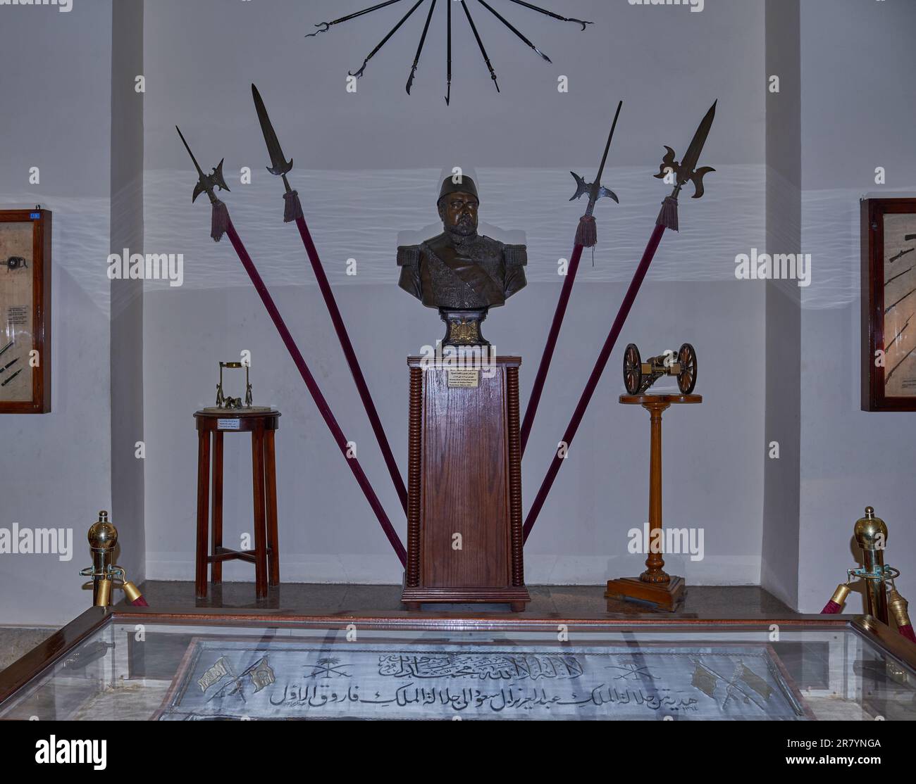 Bronze bust of Khedive Ismail founder of Abdeen palace in Cairo, Egypt ...