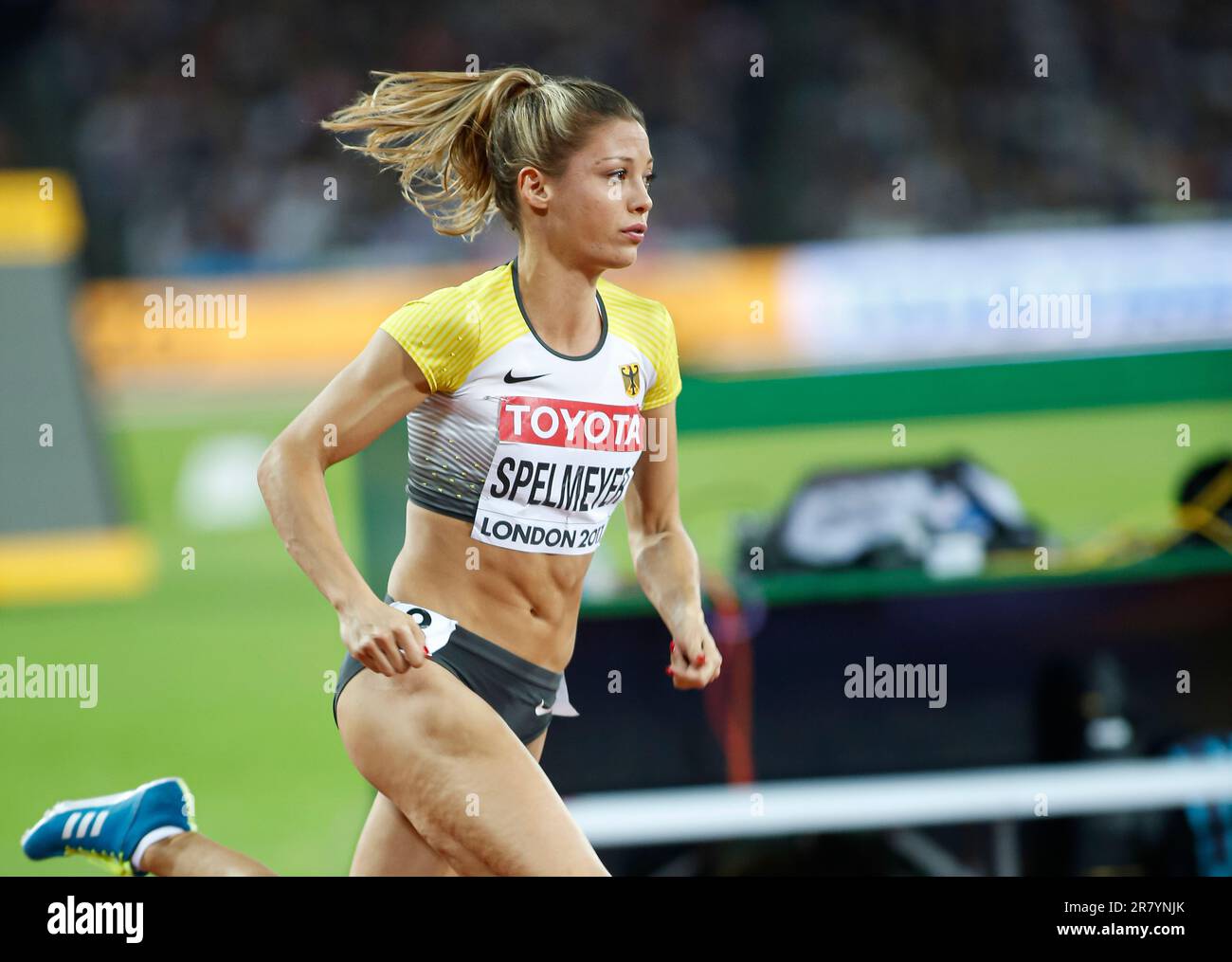 Ruth Sophia Spelmeyer participating in the 400 meters at the World ...