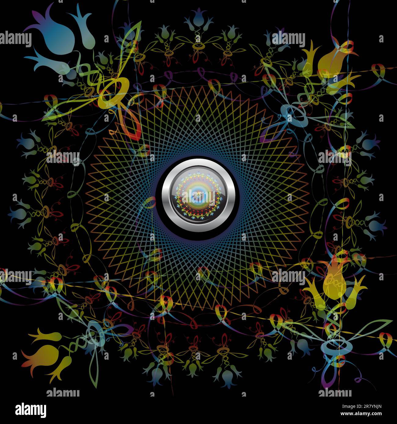 Abstract button and motley background, vector illustration, eps10 Stock ...