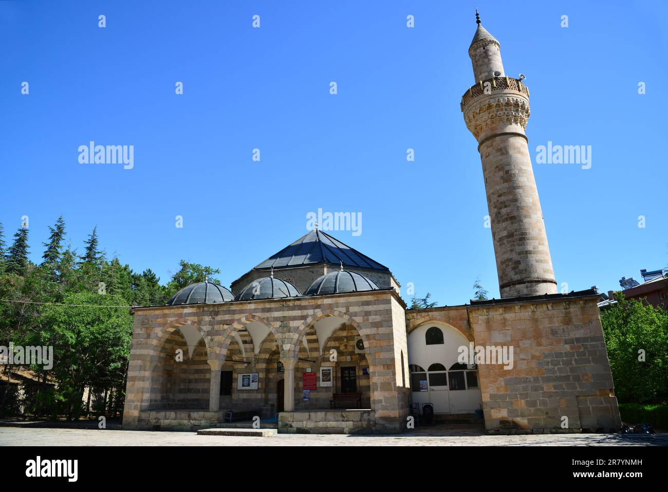 Located in Pertek, Turkey, Celebi Aga Mosque was built in 1569 Stock ...