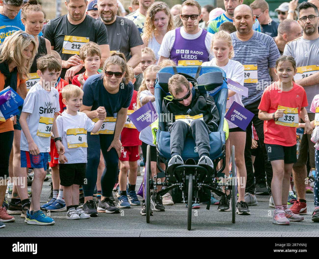 Rob Burrow with his wife Lindsey Burrow and children left to right ...